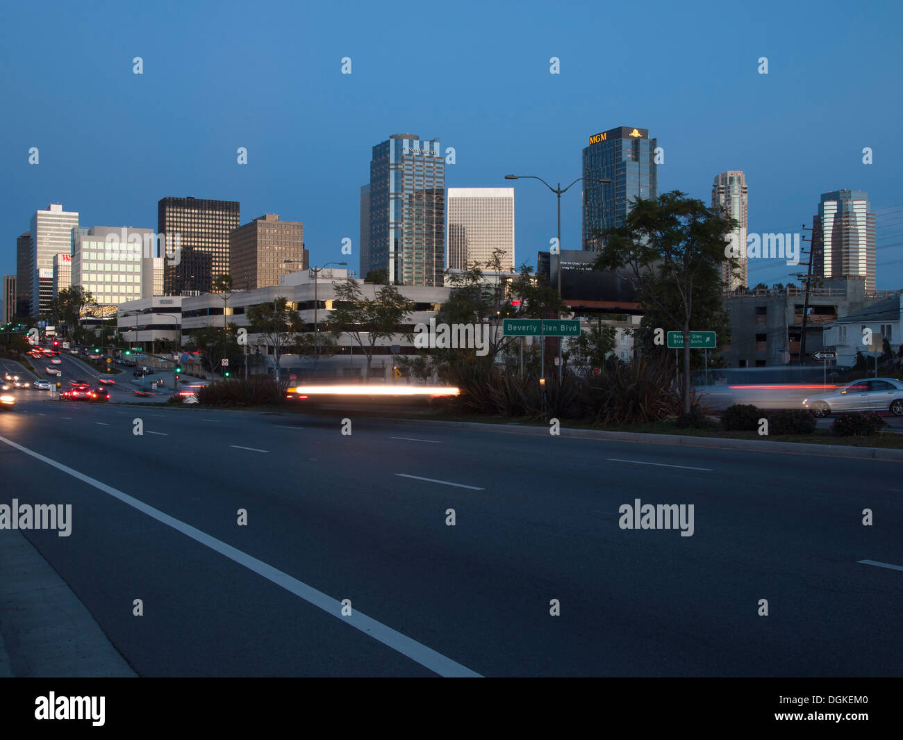 Century City Night Views of the Skyline Stock Photo - Alamy