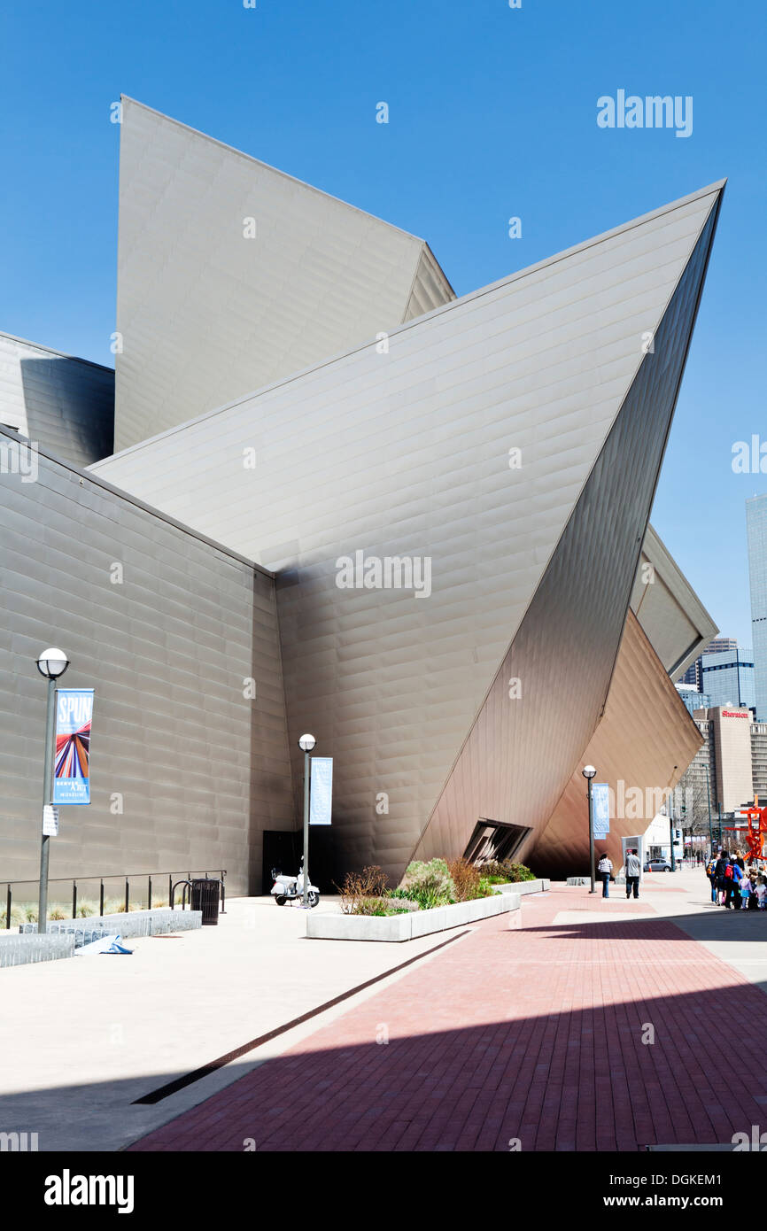 The Frederic C Hamilton Building at Denver Art Museum Stock Photo - Alamy