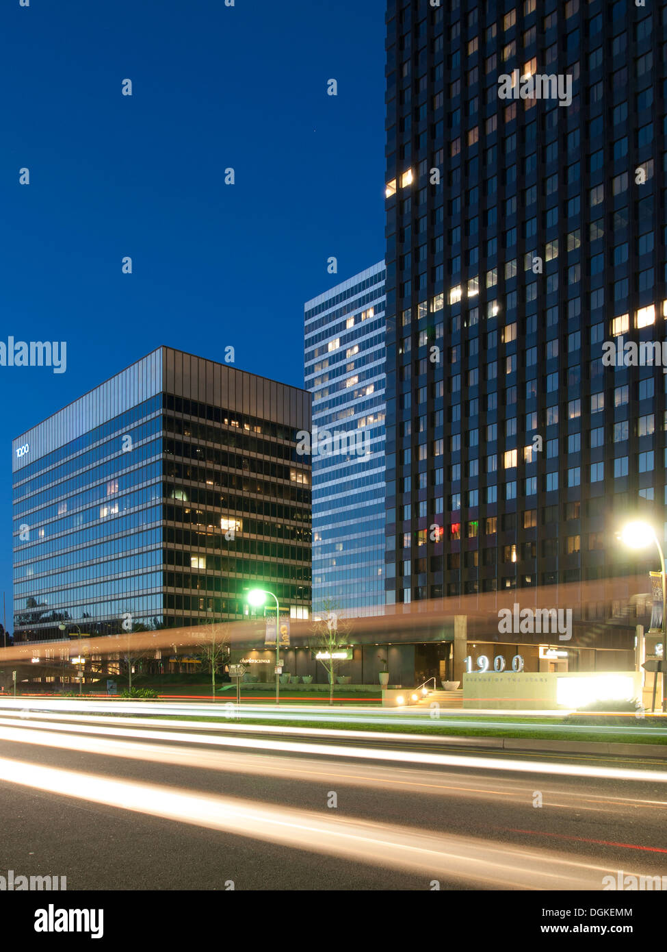 Century City Night Views of the Skyline Stock Photo - Alamy