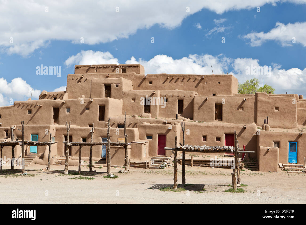 Adobe dwellings in Taos Stock Photo - Alamy