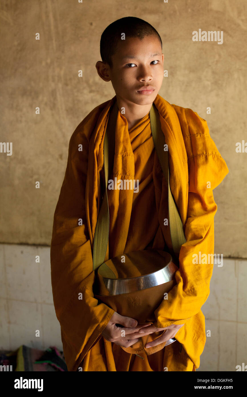 Portrait of a young monk near Battambang, Cambodia. Photos © Dennis ...