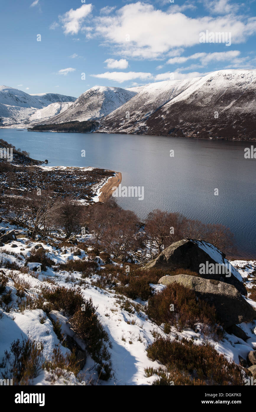 A view along Loch Muick in Aberdeenshire Stock Photo - Alamy