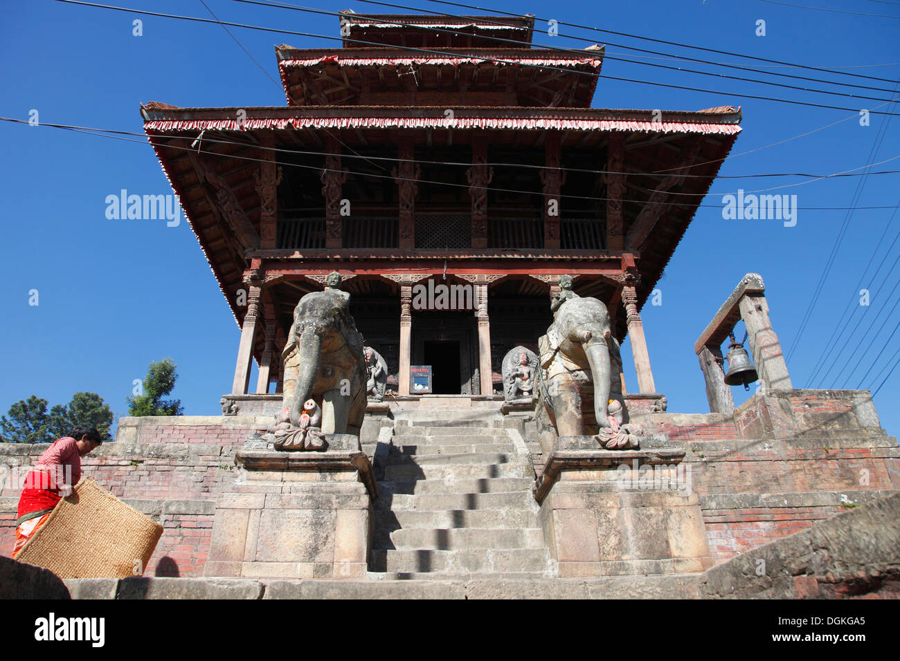 The Huma Maheshwar temple in Kirtipur Stock Photo - Alamy