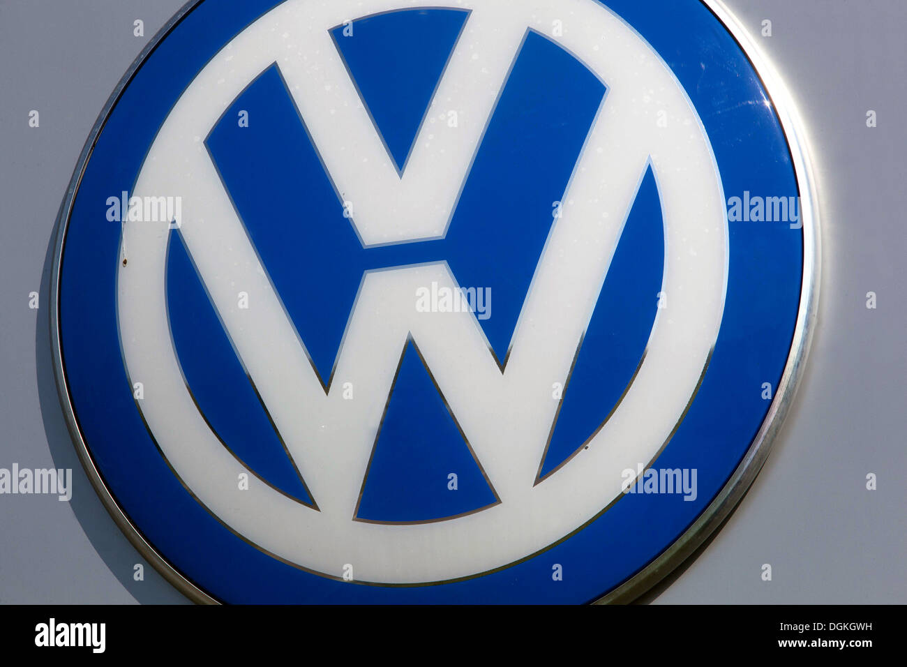 VW sign logo Volkswagen brand Stock Photo - Alamy