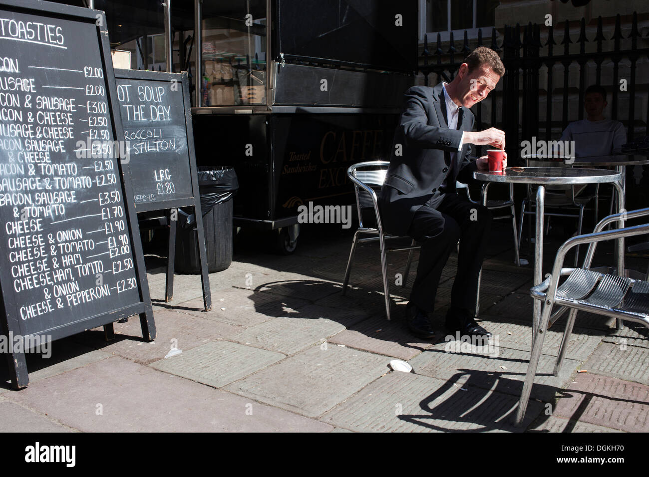 Man having a coffee Stock Photo - Alamy