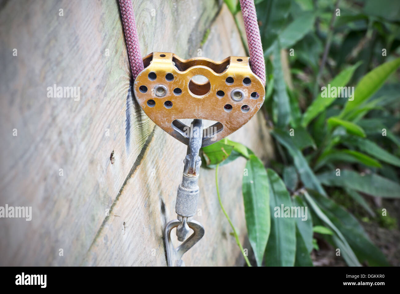 climbing equipment, pulley Stock Photo - Alamy