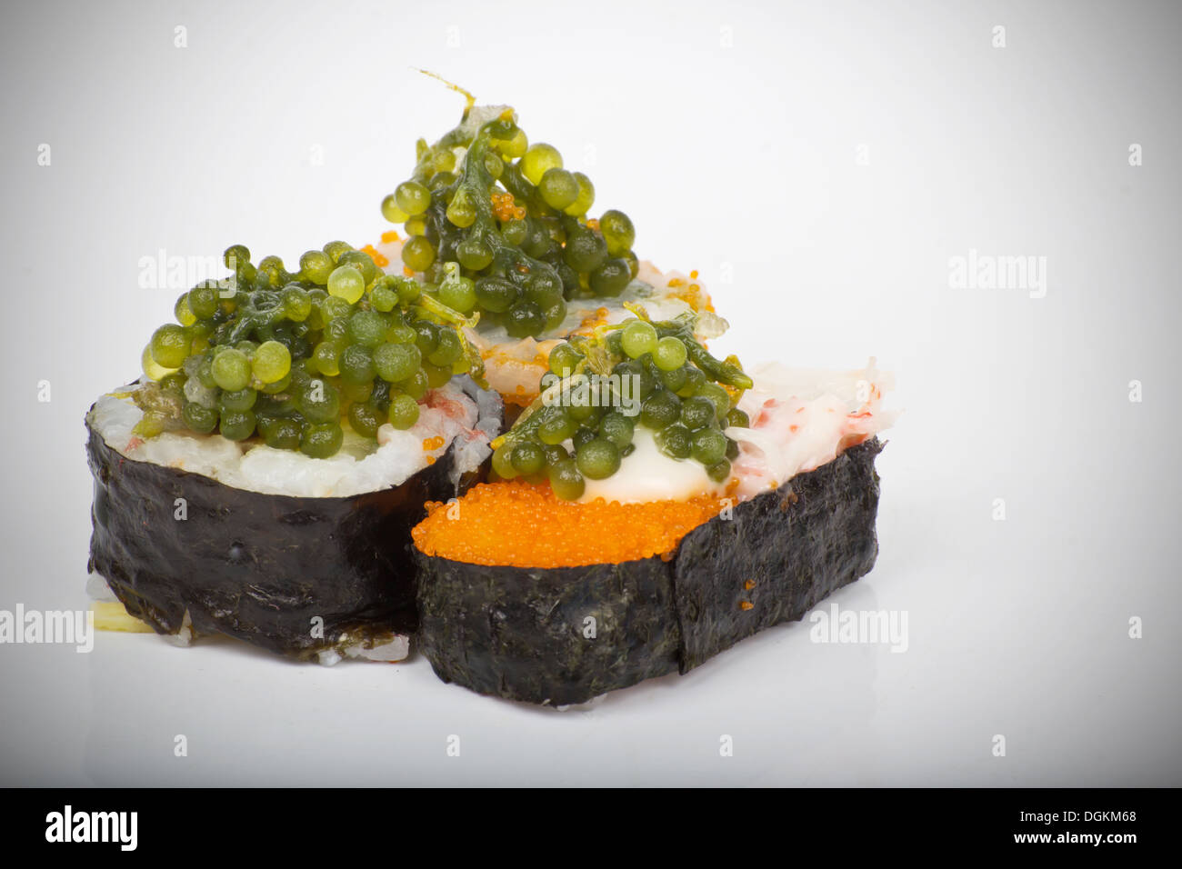 grapes seaweed sushi Stock Photo - Alamy
