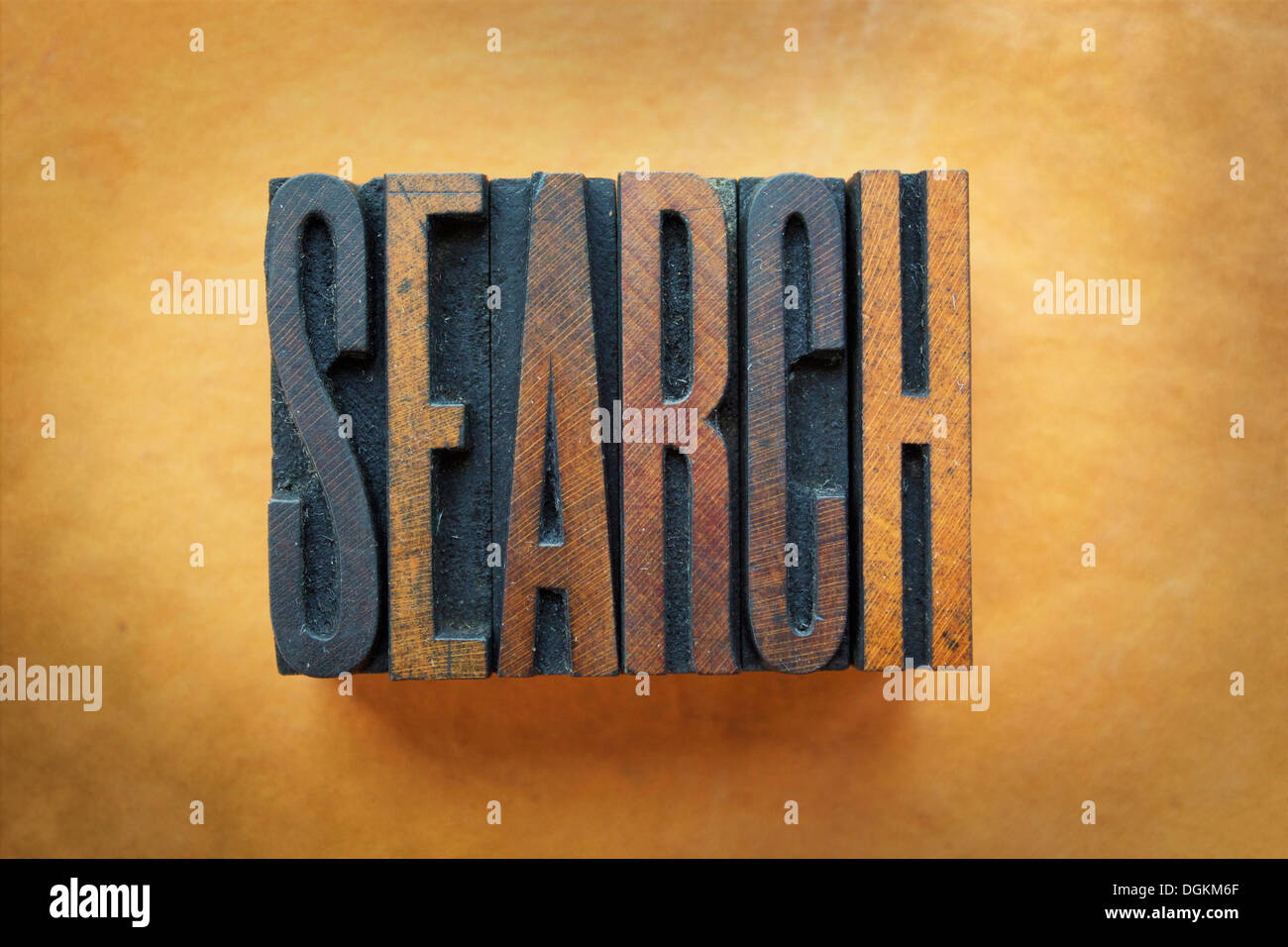 The word SEARCH written in vintage letterpress type Stock Photo - Alamy