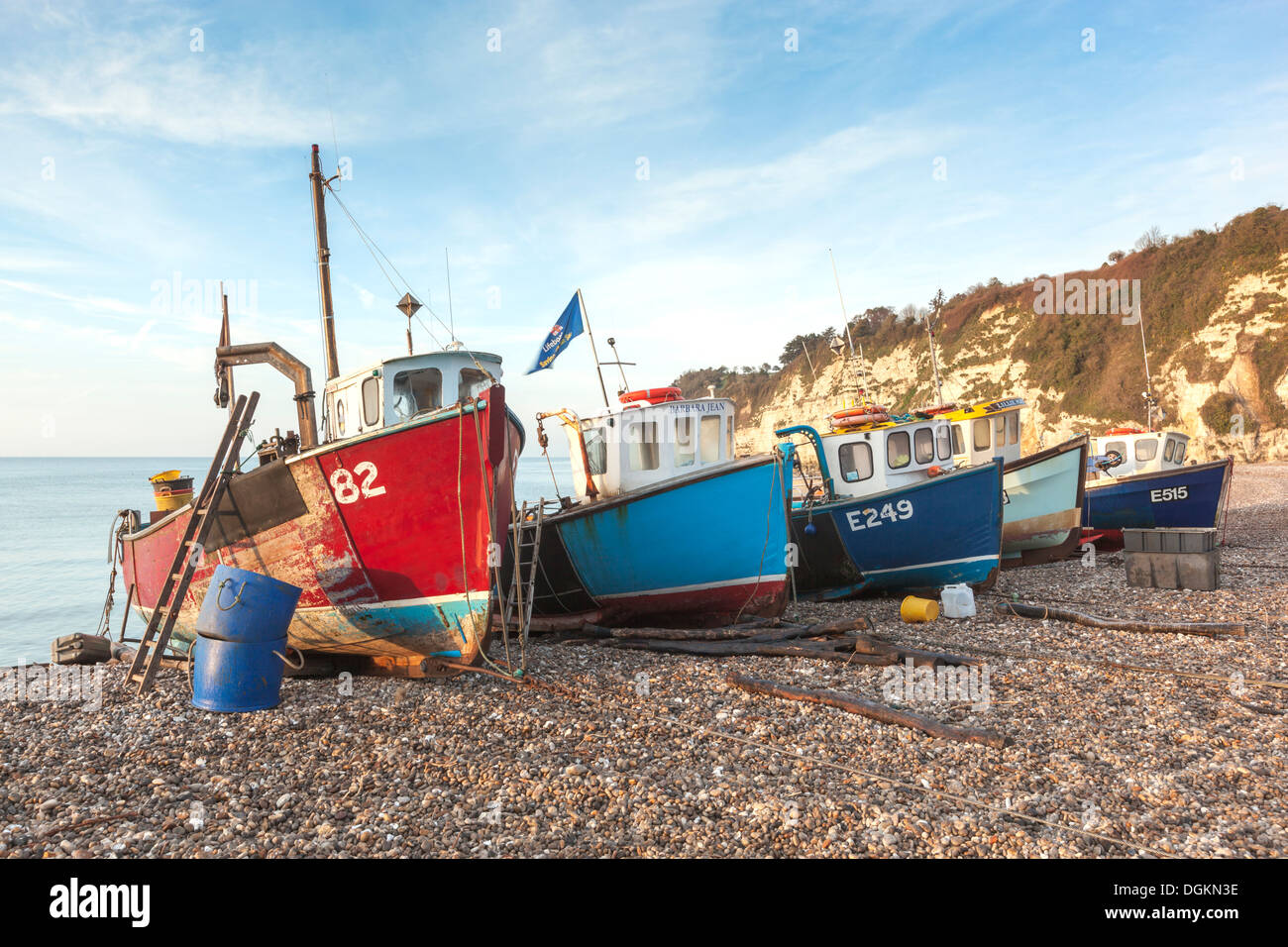 Fishing boats on beach beer hi-res stock photography and images - Alamy