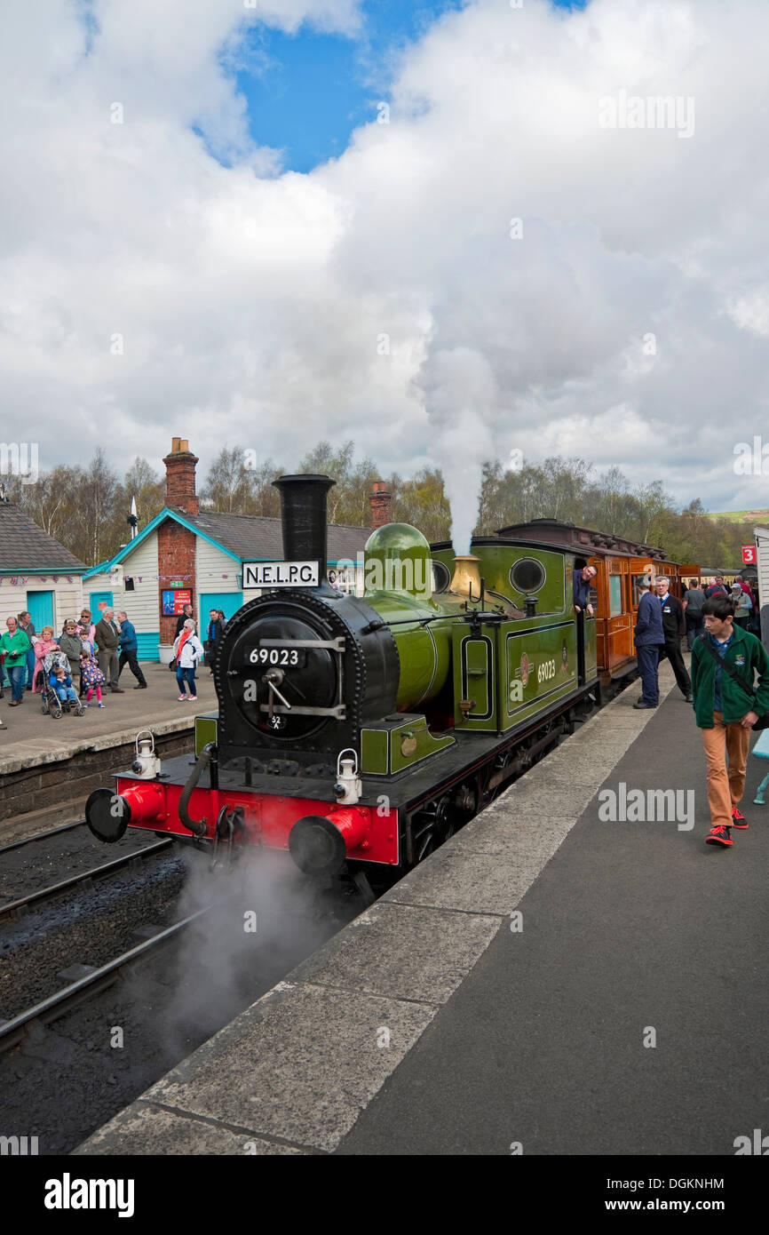 Steam Locomotive 69023 Joem at Grosmont Railway Station Stock Photo - Alamy
