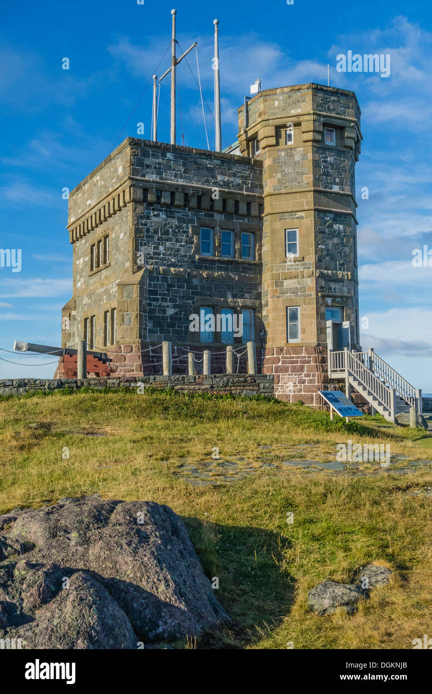 Cabot Tower is located atop Signal Hill overlooking the harbor at St ...