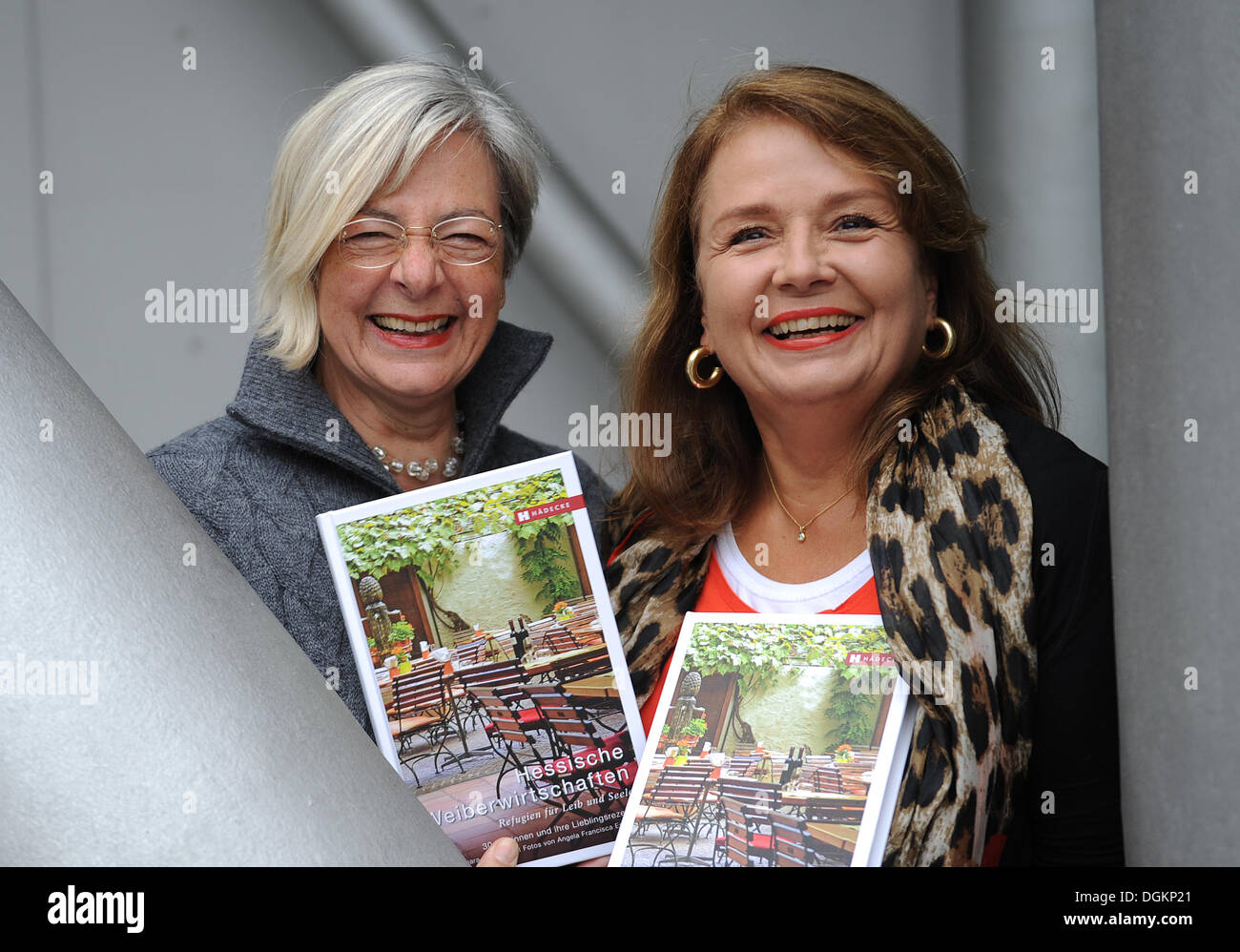 Angela Francisca Endress (l), Barbara Goerlich , at the 65. Frankfurt ...