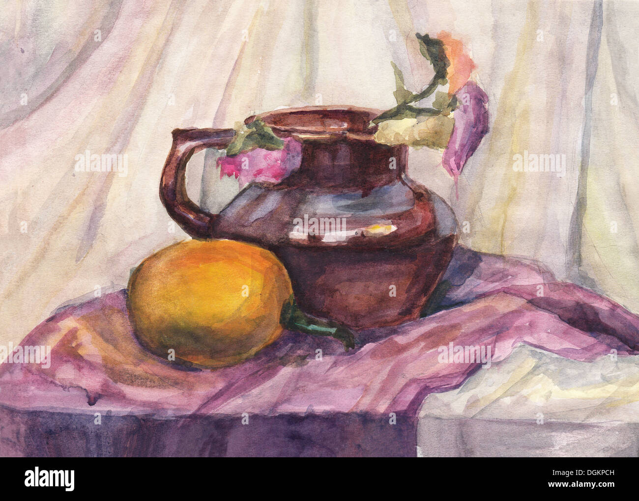 Still life painting of jug hi-res stock photography and images - Alamy