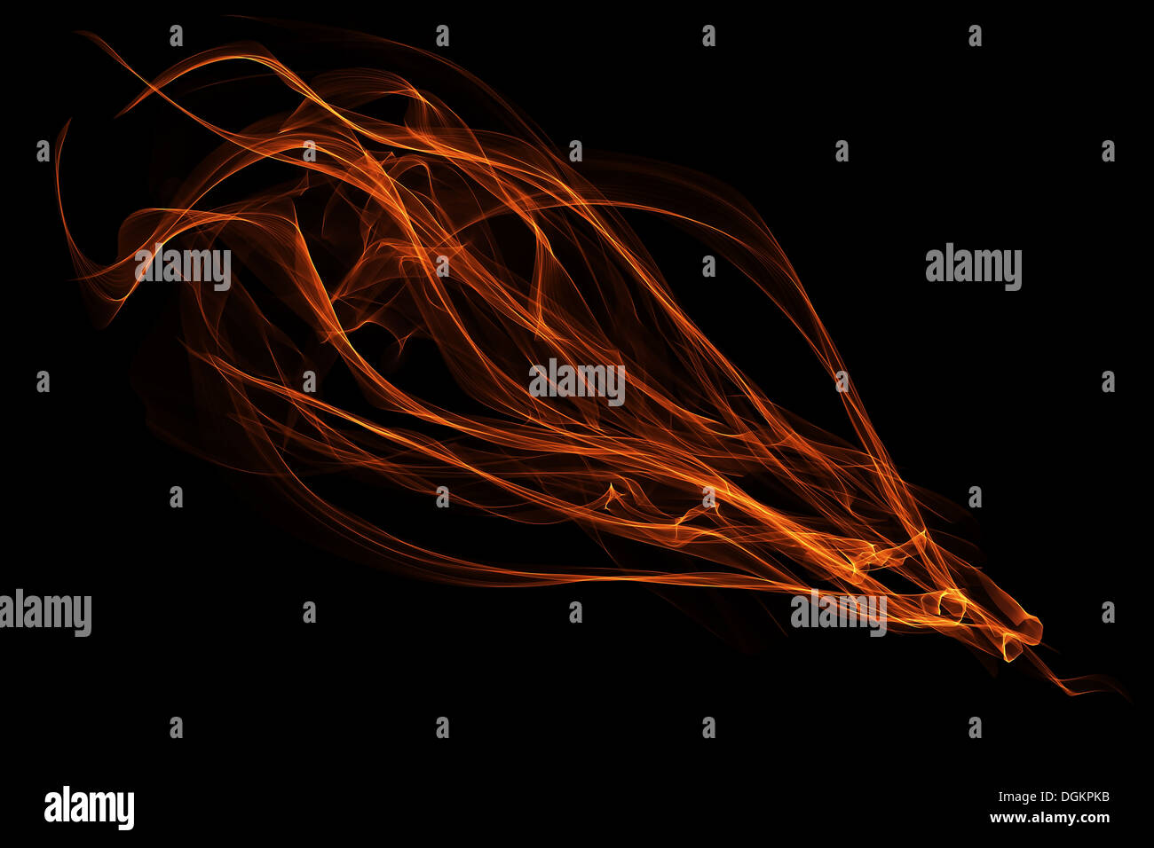 abstract ribbon flame Stock Photo - Alamy