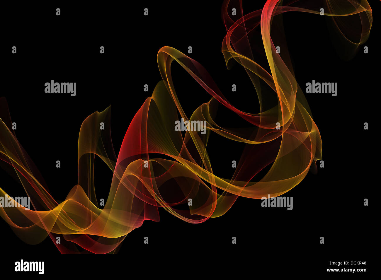 abstract red yellow ribbon frames Stock Photo - Alamy