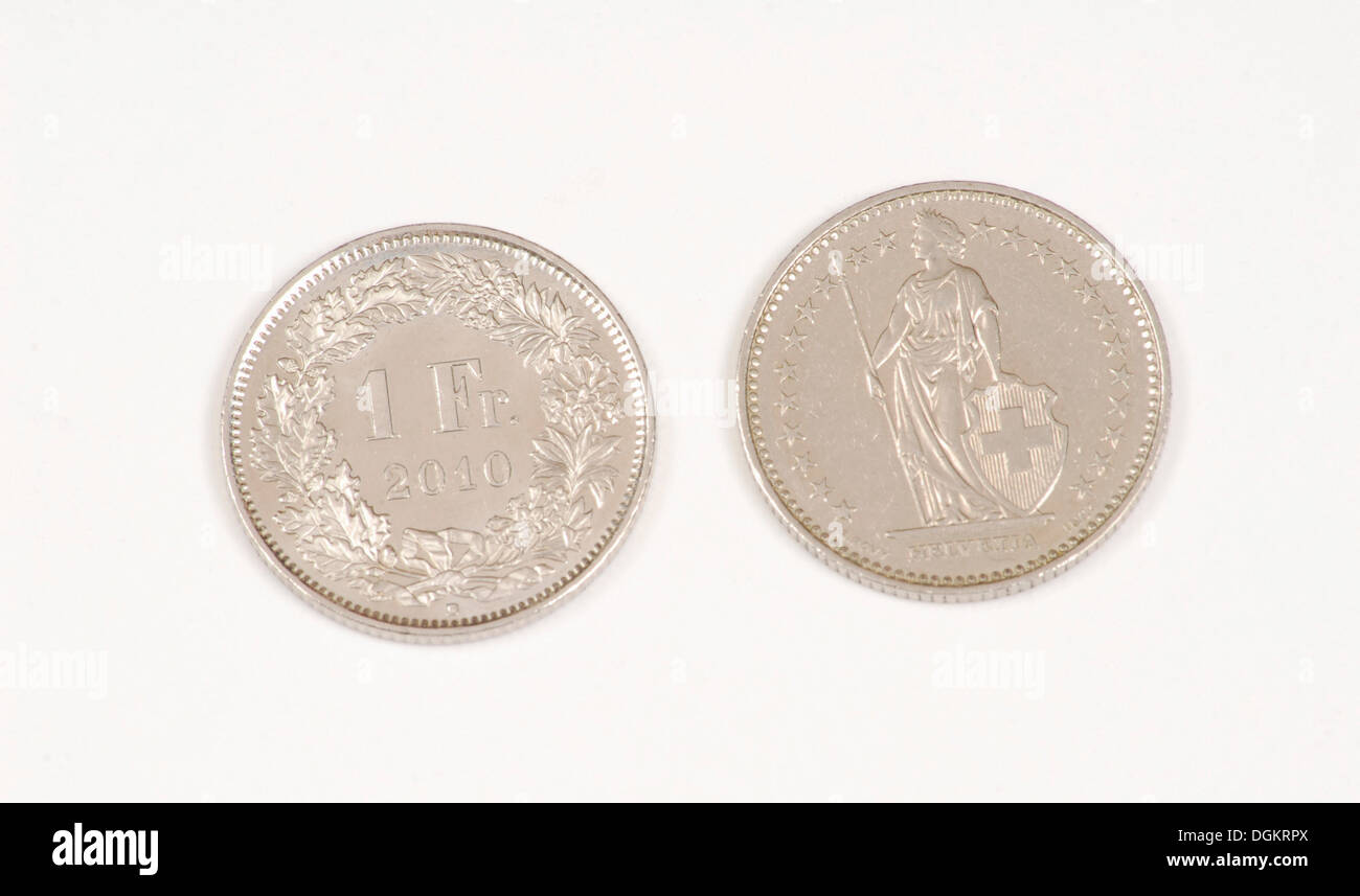 Swiss franc coin hi-res stock photography and images - Alamy