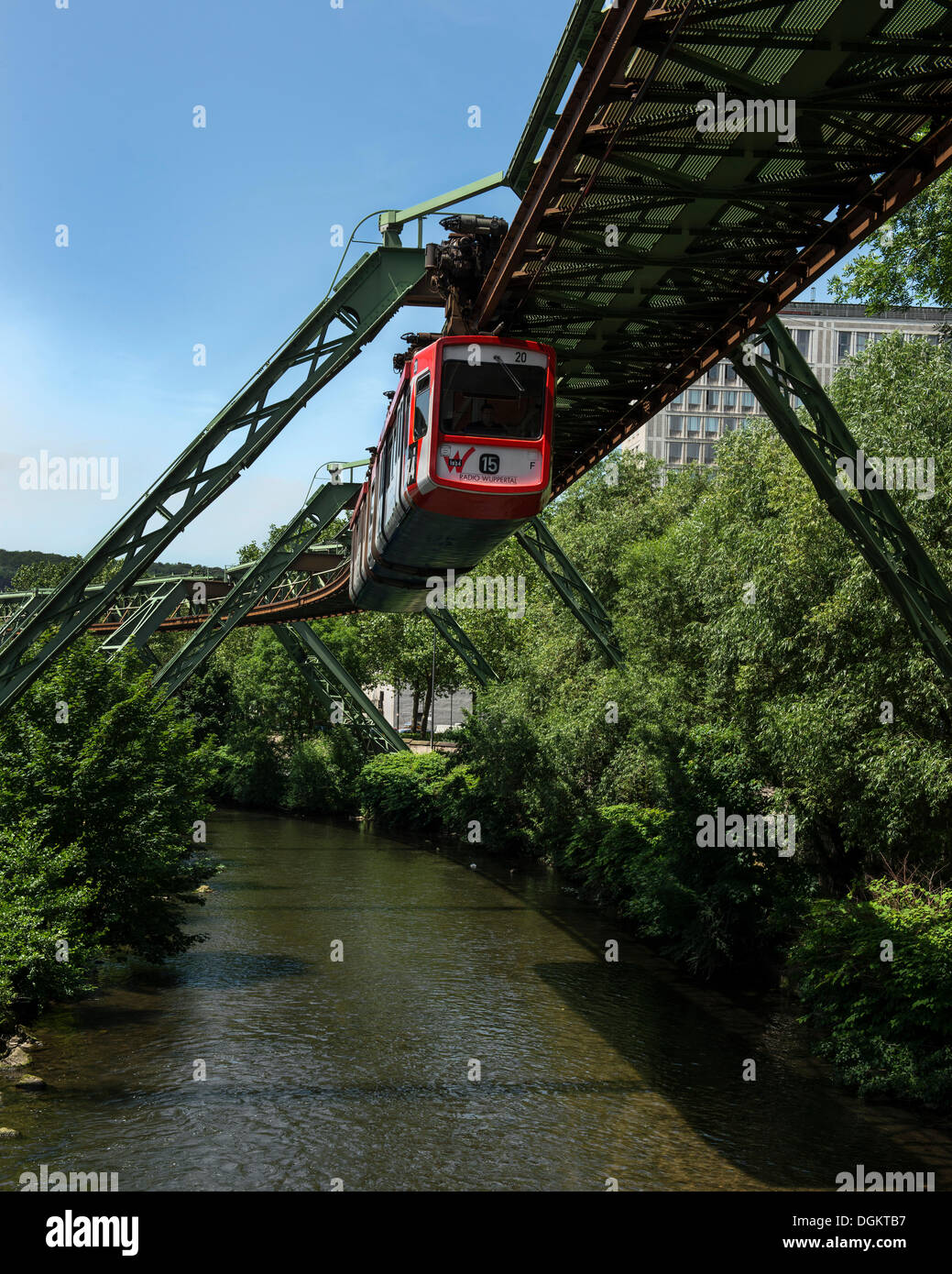 Wuppertal Schwebebahn or Wuppertal Floating Tram, suspension railway ...