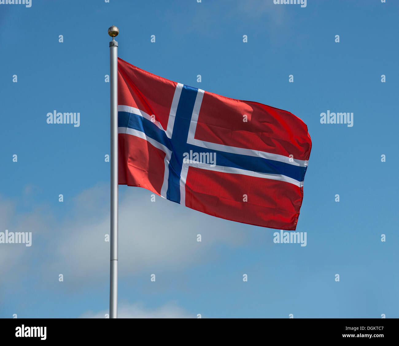 Norwegian national flag Stock Photo - Alamy