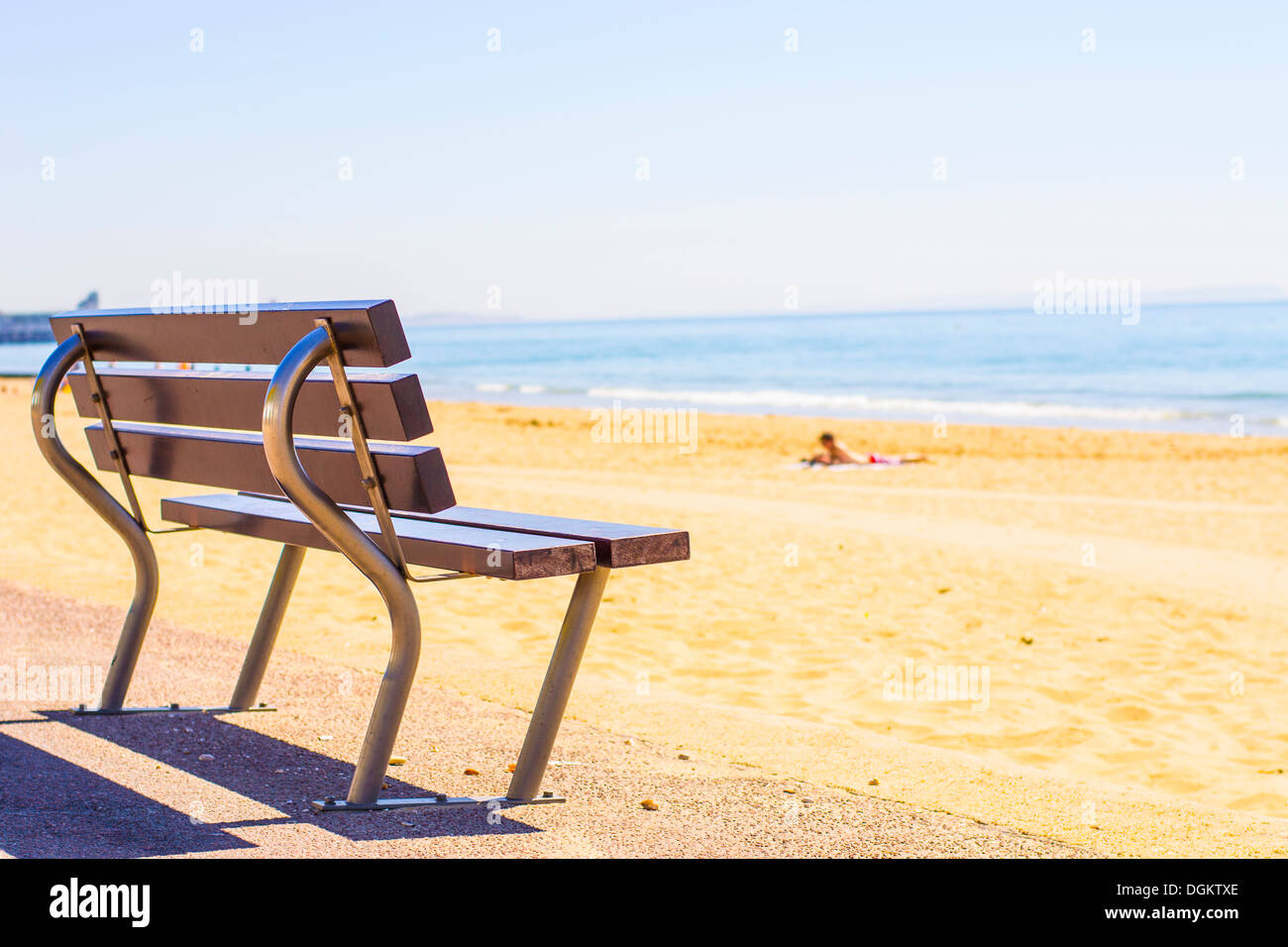 Bournemouth seafront bench hi-res stock photography and images - Alamy