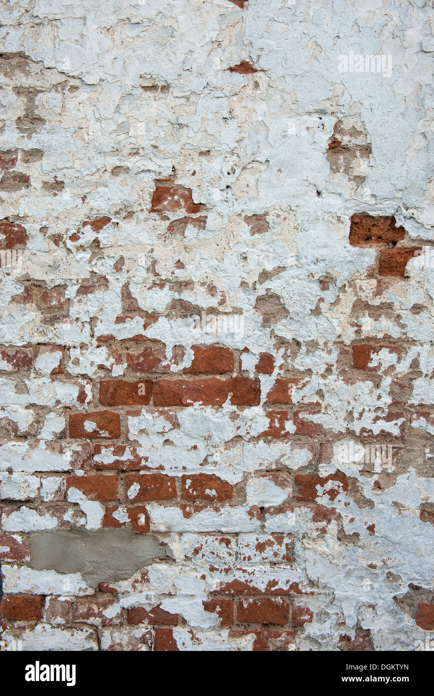 Whitewashed brick wall, background, PublicGround Stock Photo - Alamy