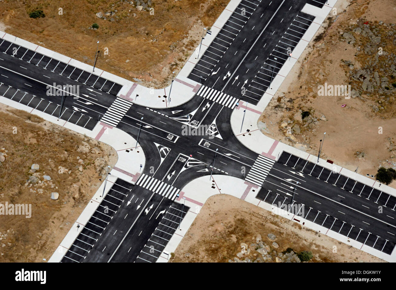 Junction of roads hi-res stock photography and images - Alamy