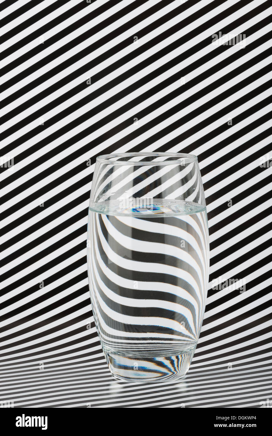 optical distortion pattern with refraction dispersion of light through ...