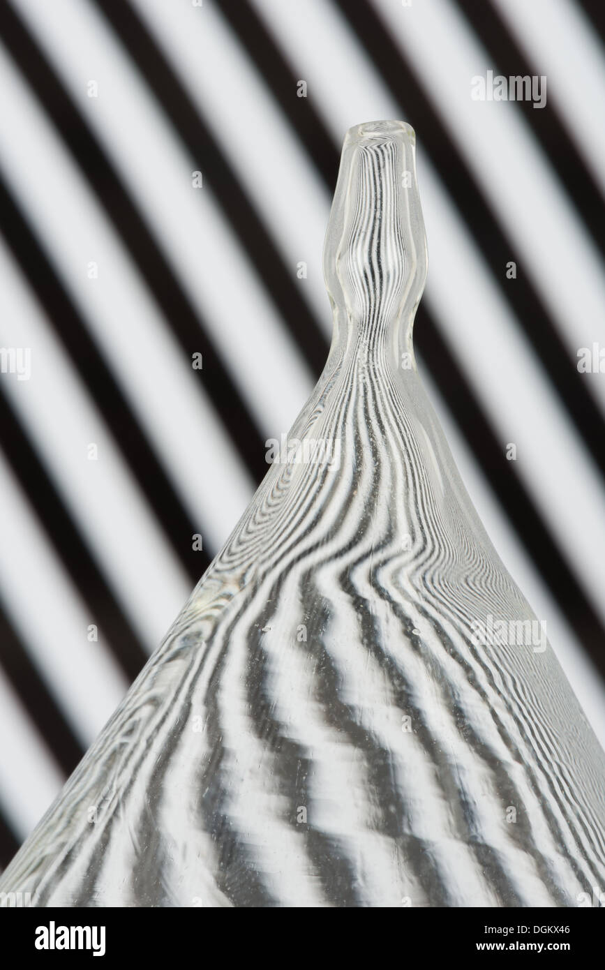 optical distortion pattern with refraction dispersion of light through ...