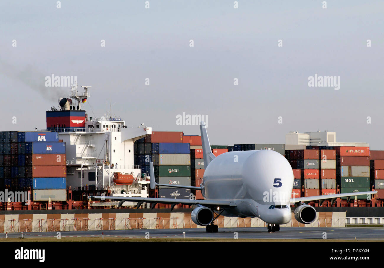 Transport aircraft Airbus A300-600ST Super Transporter, also known as ...