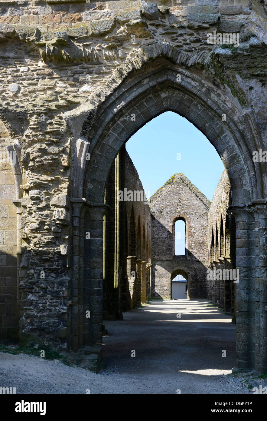 Monastery ruins of St. Mathieu, Cape Pointe de Saint Mathieu ...
