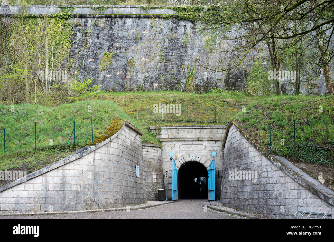 Entrance to the museum experience at the fortress of Verdun, Verdun ...