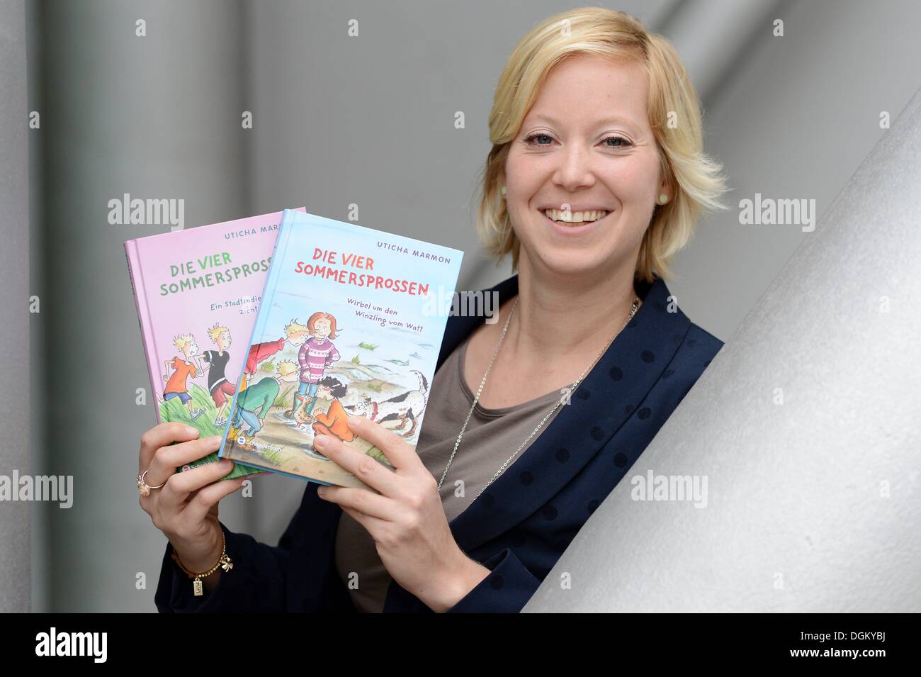 Uticha Marmon , at the 65. Frankfurt Book Fair in Frankfurt Main ...