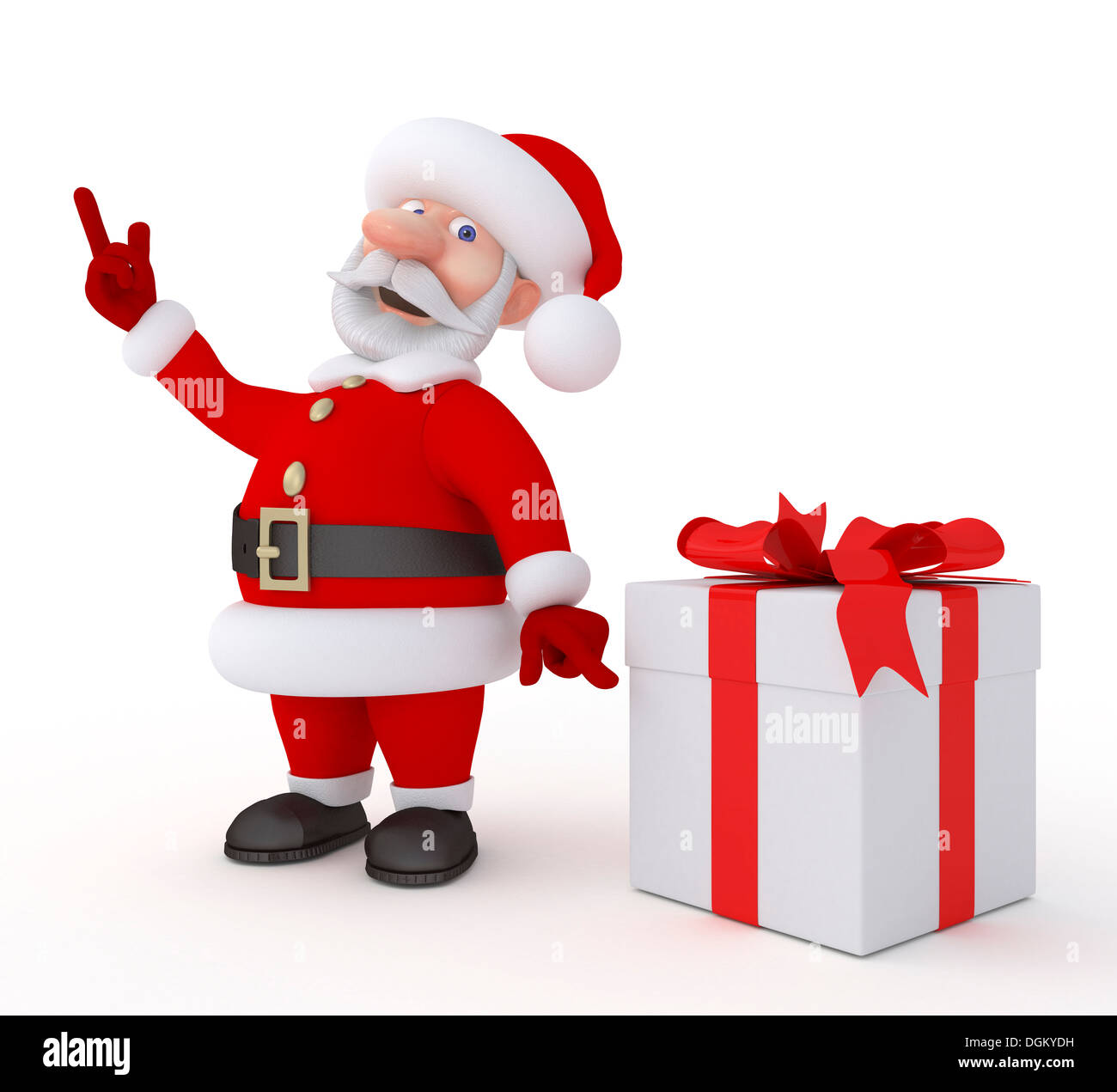 New Year's congratulation from Santa Claus Stock Photo - Alamy