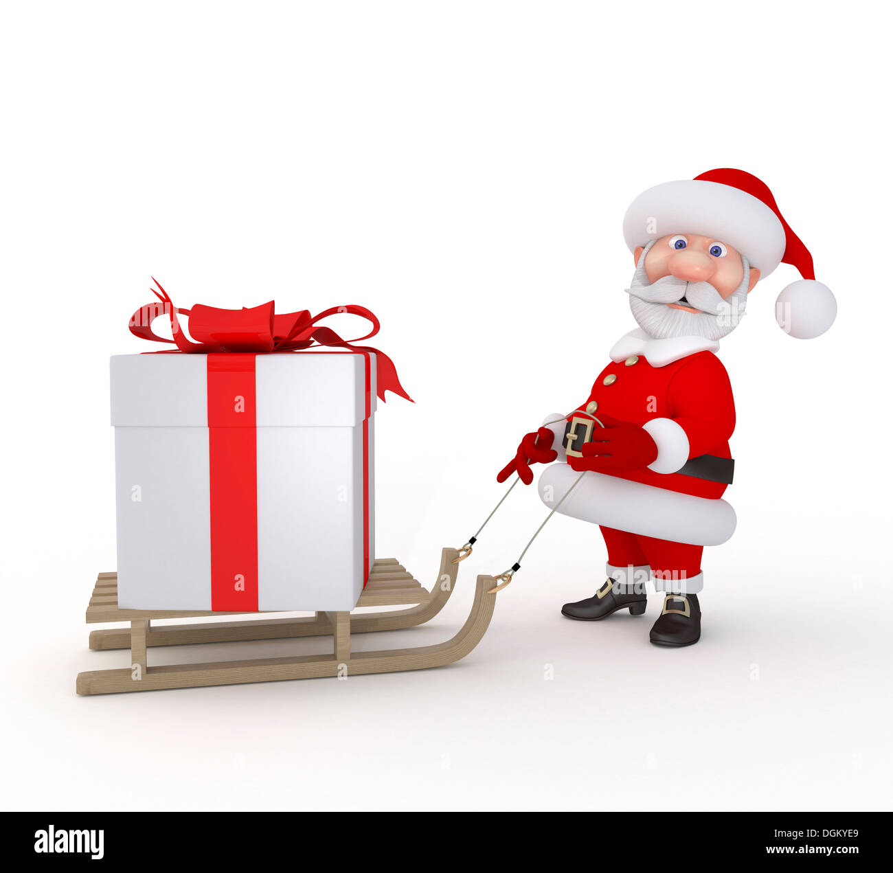 New Year's congratulation from Santa Claus Stock Photo - Alamy