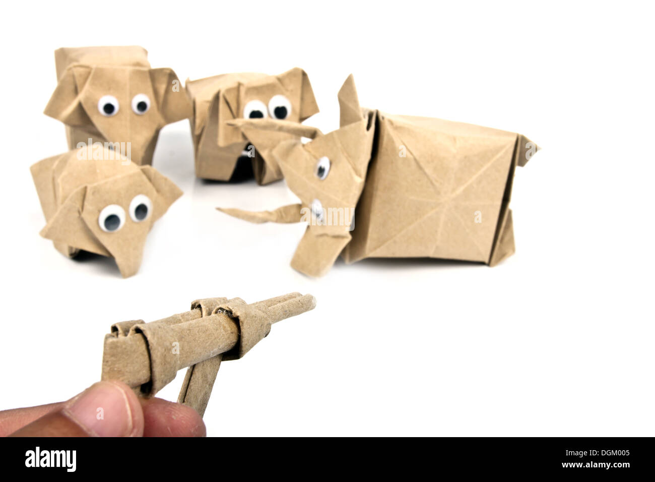 origami recycle paper Stock Photo - Alamy