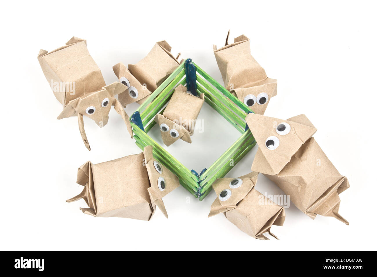 origami recycle paper Stock Photo - Alamy