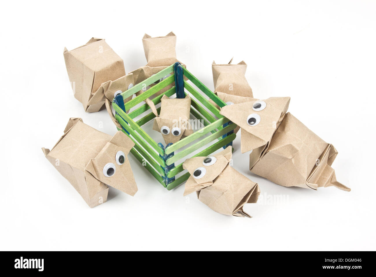 origami recycle paper Stock Photo - Alamy