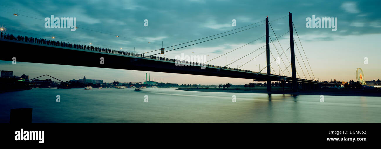 Rheinkniebrucke Rhine Bridge High Resolution Stock Photography and ...