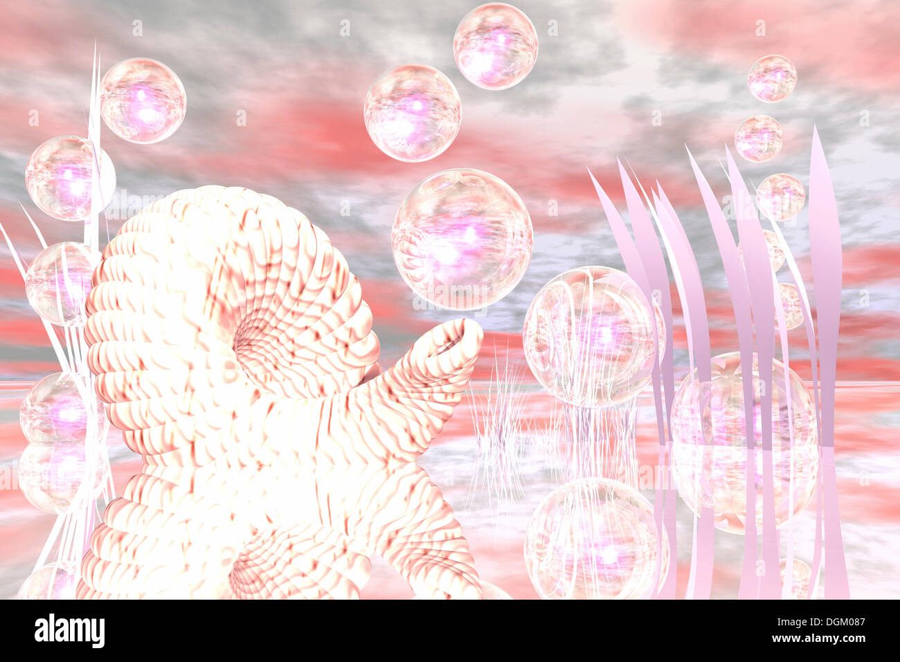 Pink dream, 3D graphic Stock Photo - Alamy