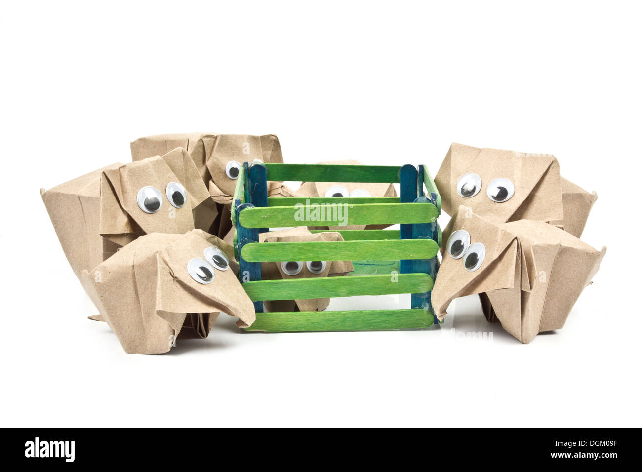 origami recycle paper Stock Photo - Alamy