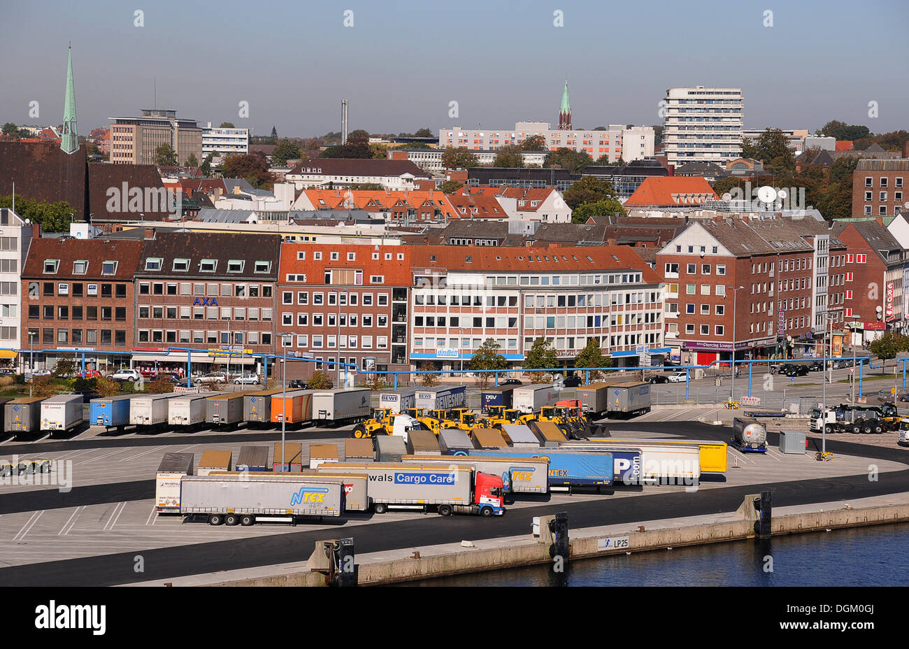 View of Kiel harbour, Kiel, Schleswig-Holstein Stock Photo - Alamy