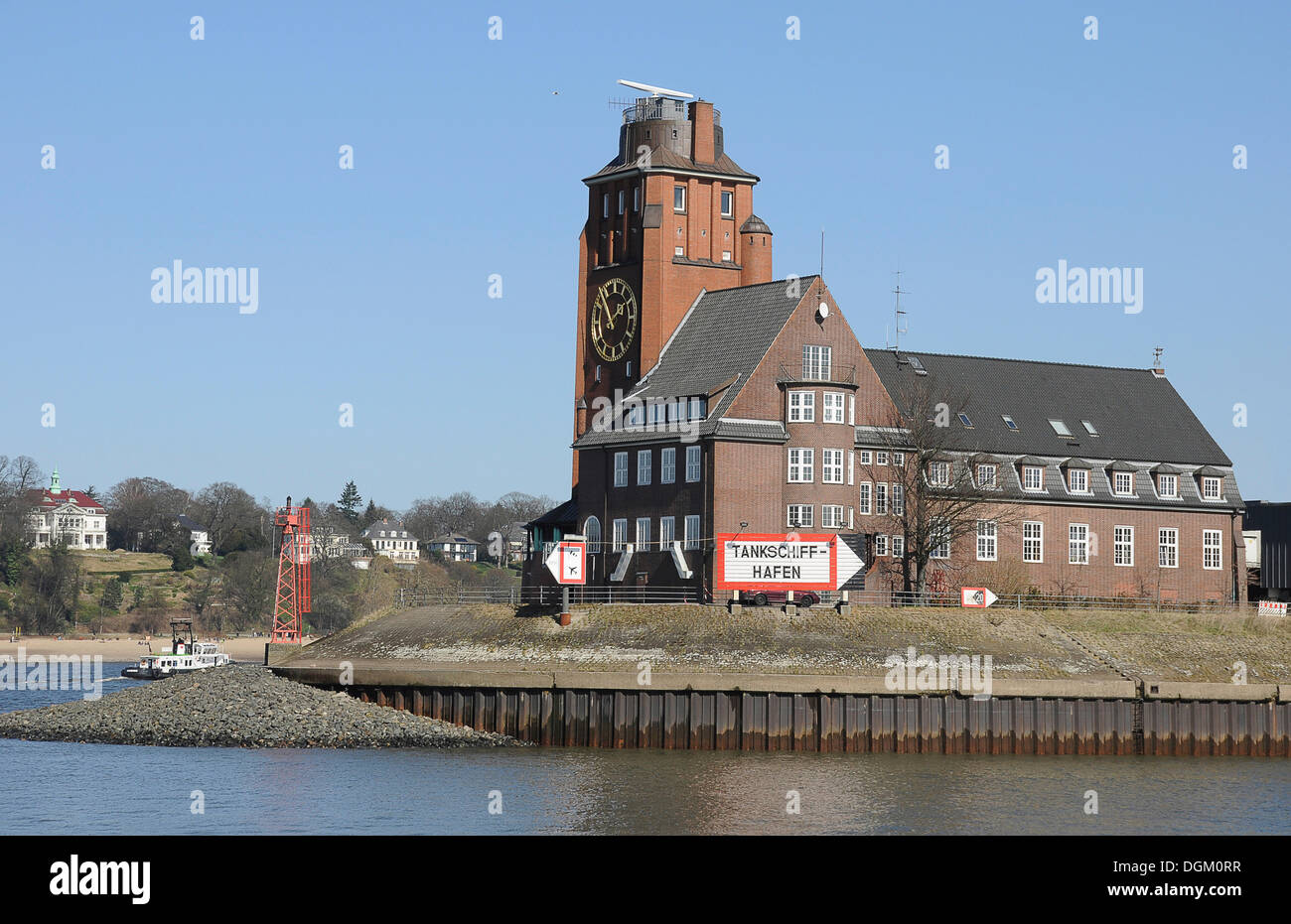 Pilot station at the Port of Hamburg, Finkenwerder, Hamburg Stock Photo ...