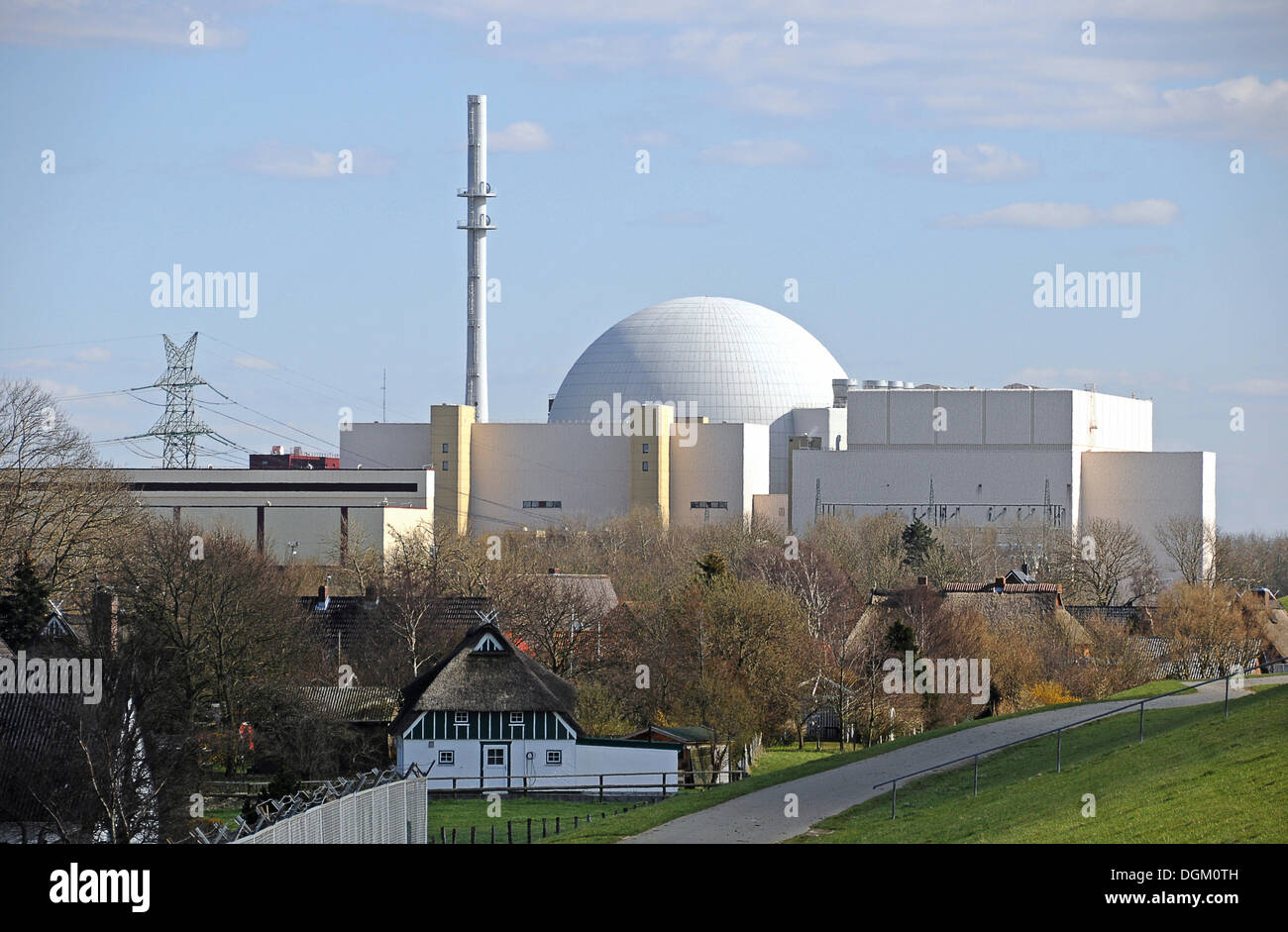 Nuclear power plant brokdorf exterior hi-res stock photography and images - Alamy