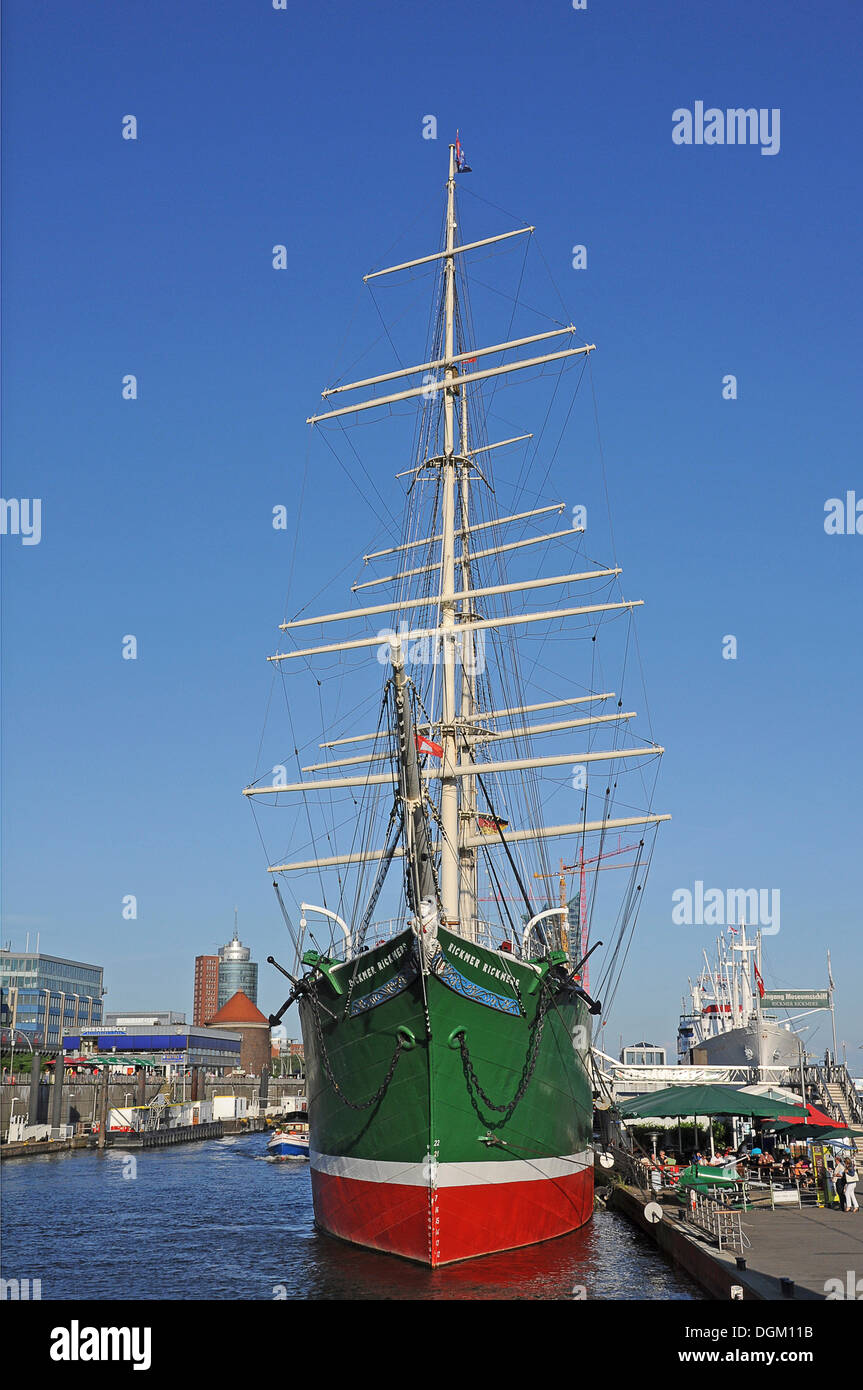 Rickmer Rickmers museum ship, Port of Hamburg, Hamburg Stock Photo - Alamy