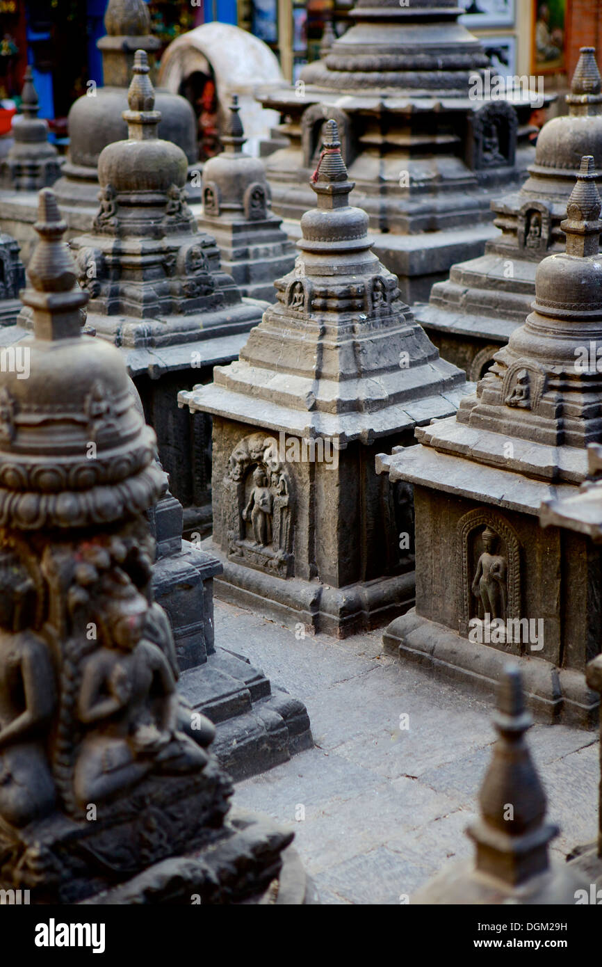 Stupas in Swayambu, Monkey Temple, (Swayambhunath), UNESCO World ...