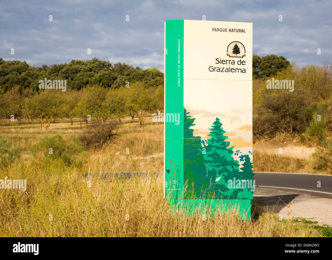 Sign Sierra de Grazalema Cadiz province Spain Stock Photo - Alamy