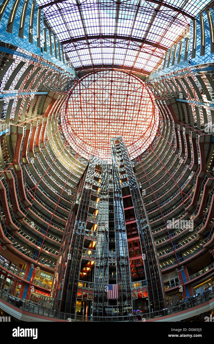 Interior view of the James R. Thompson Center, JRTC, State Building ...