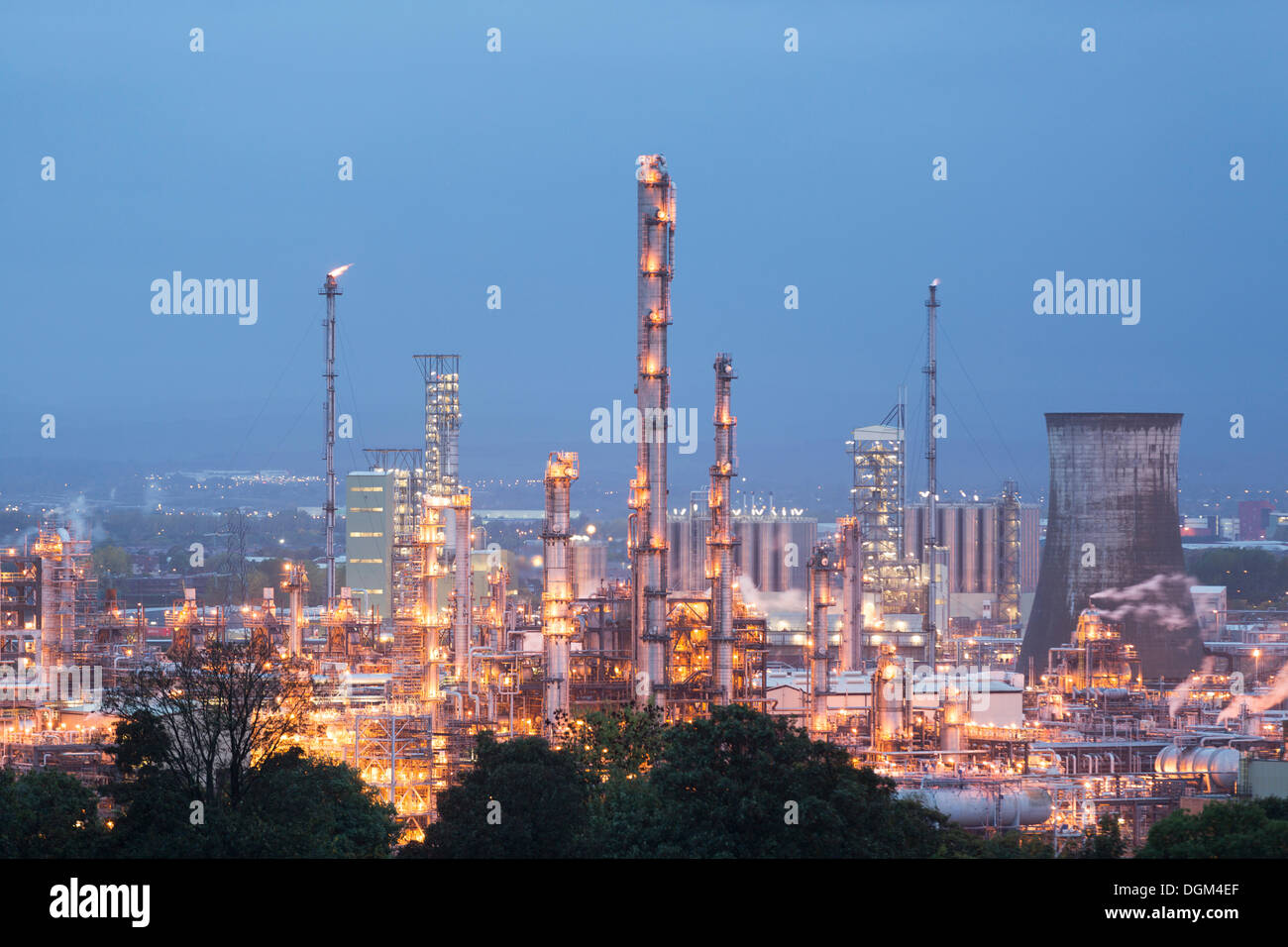 UK, Scotland, Falkirk, Grangemouth, Grangemouth Oil Refinery and ...