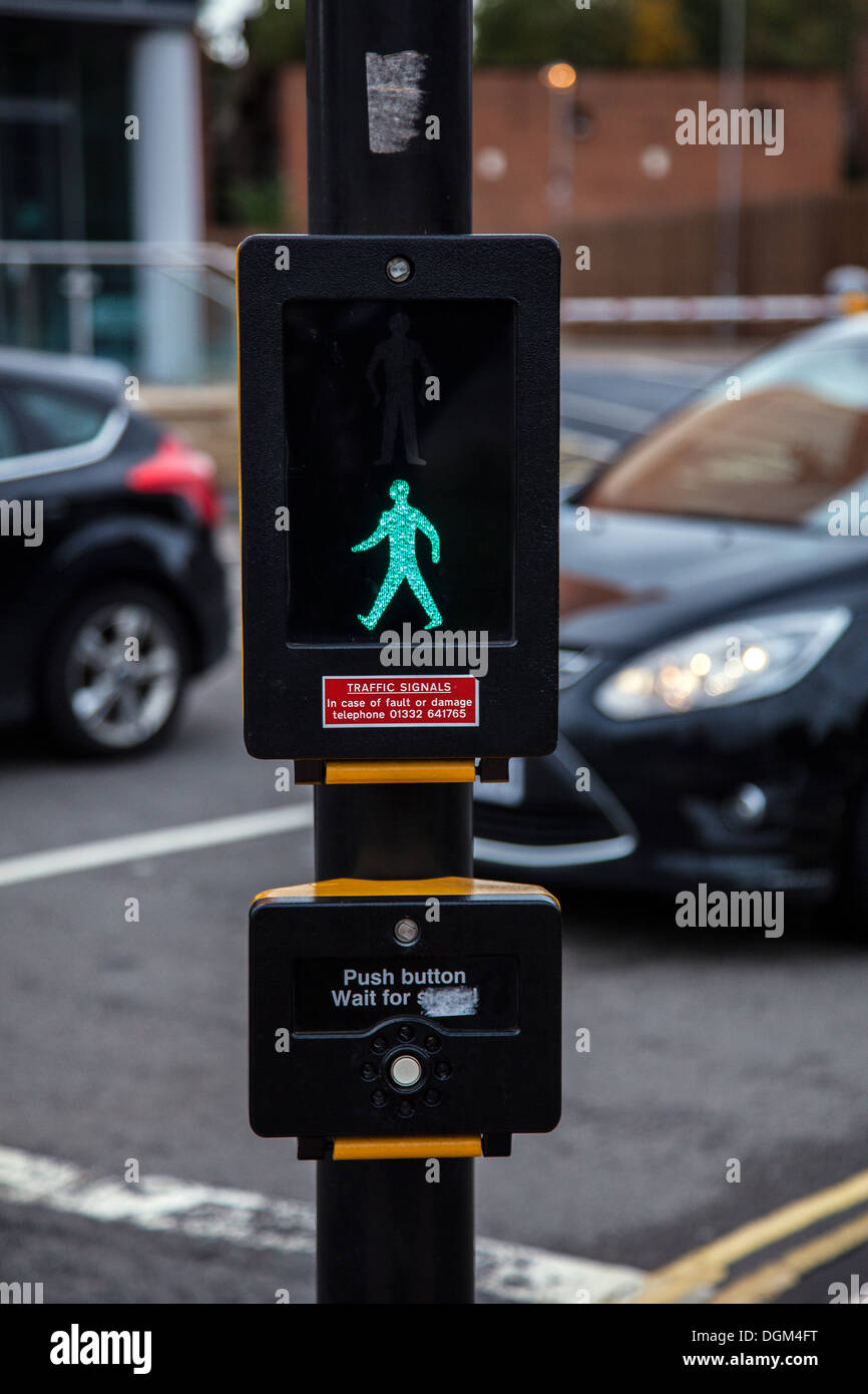 Pedestrian Crossing Light and Button Stock Photo - Alamy
