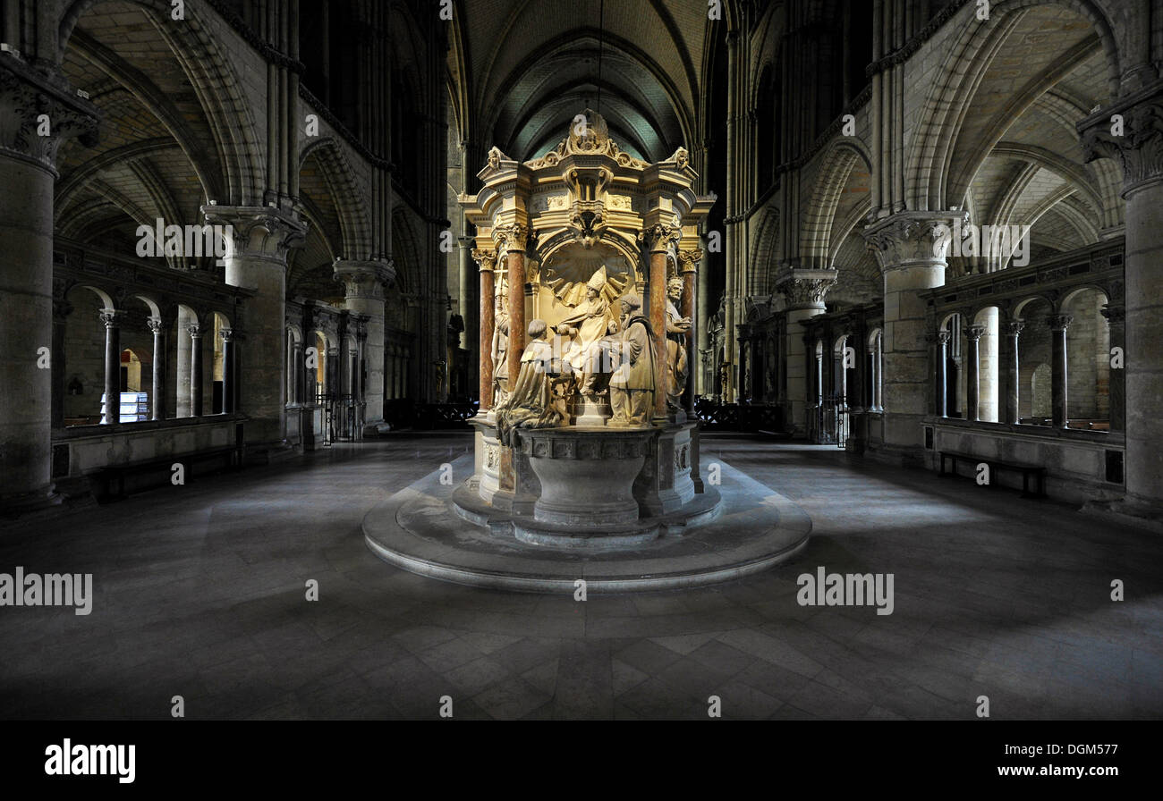 Sarcophagus, legendary grave of Saint Remi or Remigius, sanctuary ...