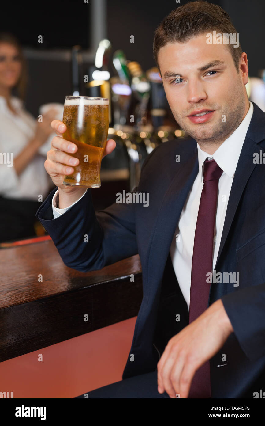 Pub businessman cheers hi-res stock photography and images - Alamy